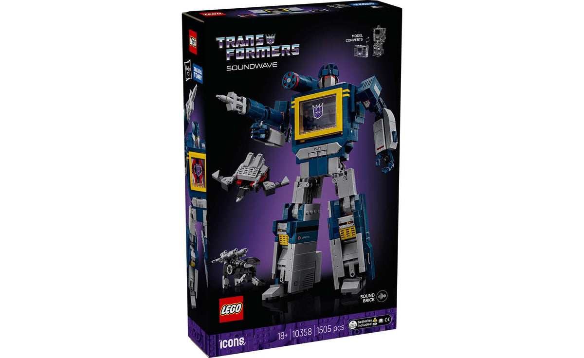10358 | LEGO® ICONS™ Transformers: Soundwave – LEGO Certified Stores