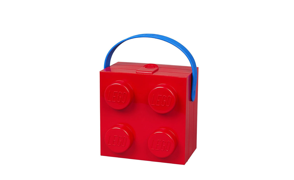 40001 | LEGO® Lunch Box w/Handle 4 - Red – LEGO Certified Stores