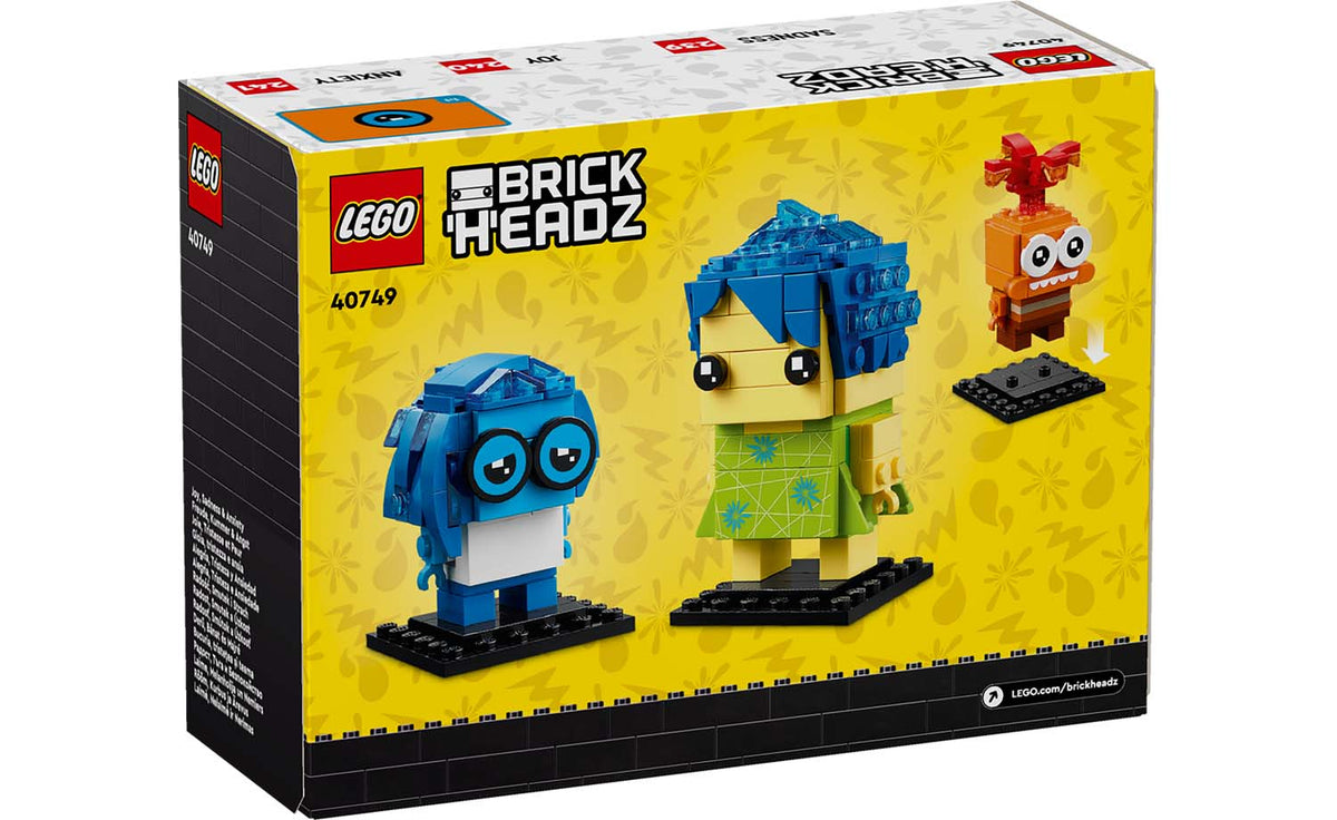 40749 | LEGO® BrickHeadz™ Joy, Sadness & Anxiety – LEGO Certified Stores