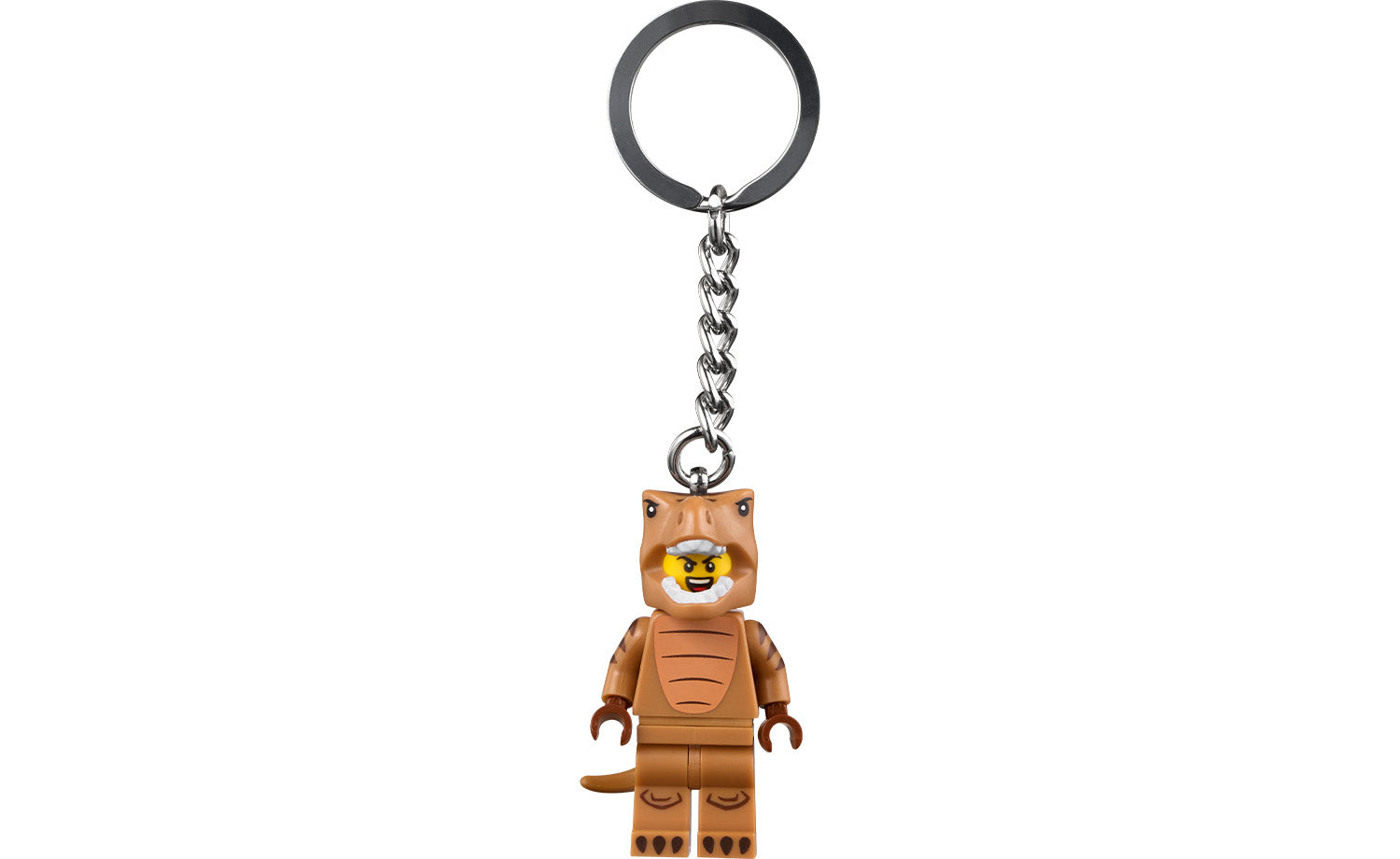 854317 | LEGO® Iconic T. rex Suit Guy Key Chain – LEGO Certified Stores
