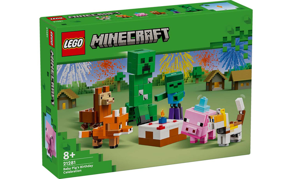 21281 | LEGO® Minecraft® Baby Pig's Birthday Celebration – LEGO ...